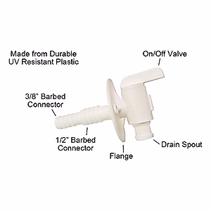 A.A Fresh Water Tank Accessory Hose Connection Kit - RV, Concession, Trailer, Camper