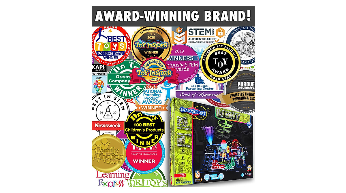 Snap Circuits LIGHT Kit | 175 STEM Projects for Kids