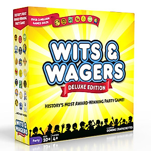 North Star Games Wits & Wagers Deluxe Board Game Award Winning Trivia Game - 4+ Players - Ultimate Party Game for Family, Teens and Adults.
