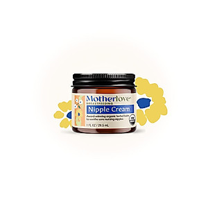 Motherlove Nipple Cream (1 oz) Organic Lanolin-Free Nipple Cream for Breastfeeding—Benefits Nursing & Pumping Moms