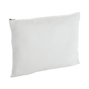 Bright Creations 6 Pack Large Cosmetic Canvas Pouch With Zipper 9 x 12, Blank Bag Organizer Purse for Travel, Toiletry, DIY Crafts