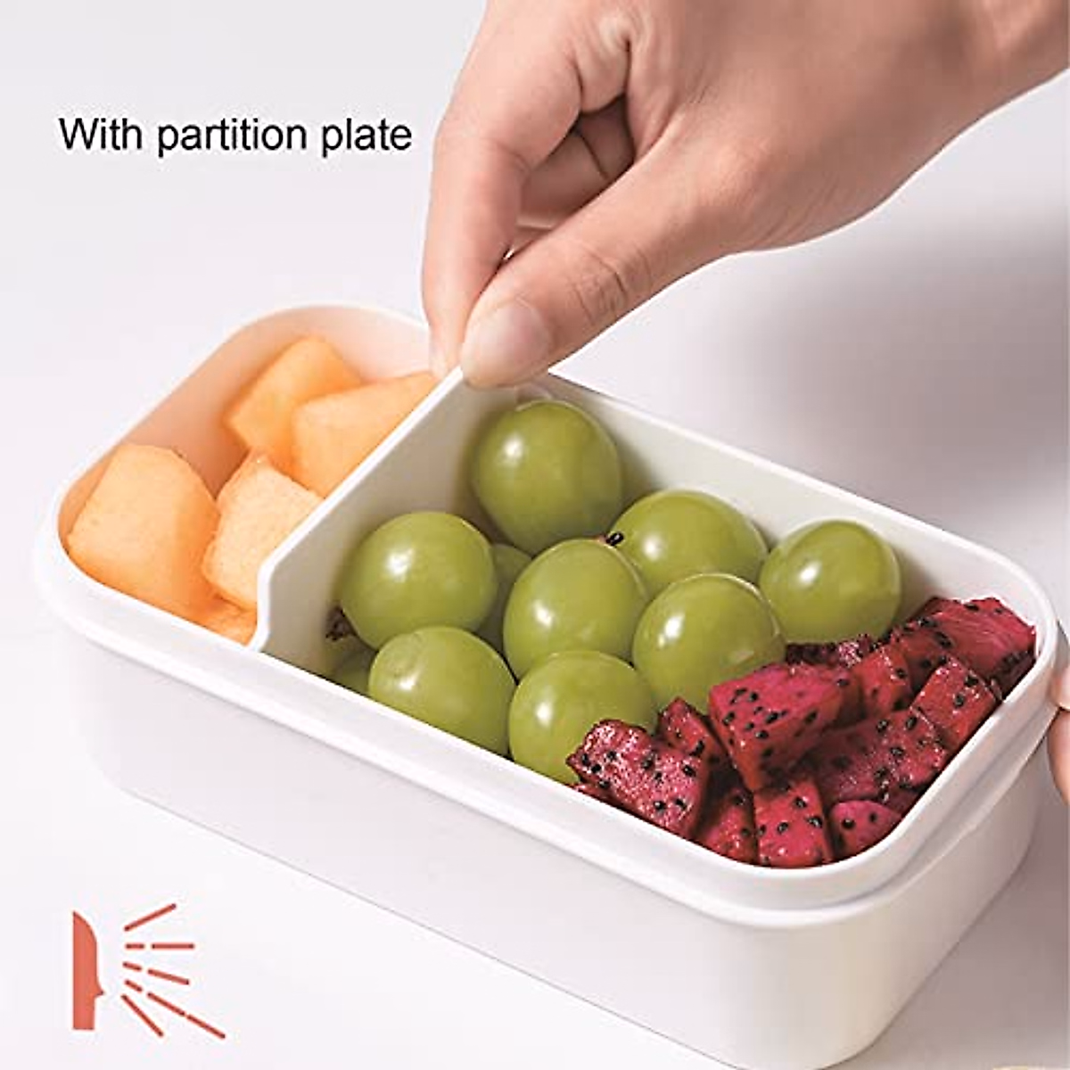 3 Pack Plastic Food Fruits Small Storage Containers with Lids, 100% BPA Free, Food Grade Materials, Dishwasher, Microwave and Freezer Friendly (Color : Blue)