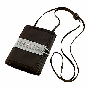 SwissGear Unisex Adult Polyester RFID Blocking Travel Wallet in Black for Men