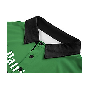 V VALANCH Mens Polo Shirts Short Sleeve Moisture Wicking Golf Tennis Polo Casual Shirts Black 3XL