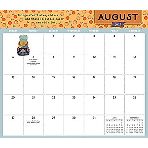 Go with the Flow: A Magnetic Monthly Wall Calendar 2023: Perfect for a Fridge, Wall, or Desk