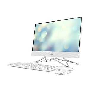 HP All-in-One 22" Desktop Computer (22-df0222, Snow White) & Sceptre 20" 1600x900 75Hz Ultra Thin LED Monitor 2X HDMI VGA Built-in Speakers