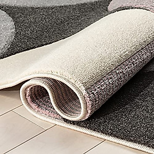 Well Woven Astrid Landon 5'3" x 7'3" Light Pink Geometric Modern Area Rug