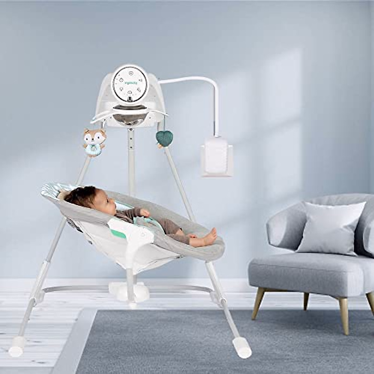 YANZHI Power Cord for Ingenuity/Fisher Price Baby Swing, [6V, 6.6ft] Snugapuppy Power Cord