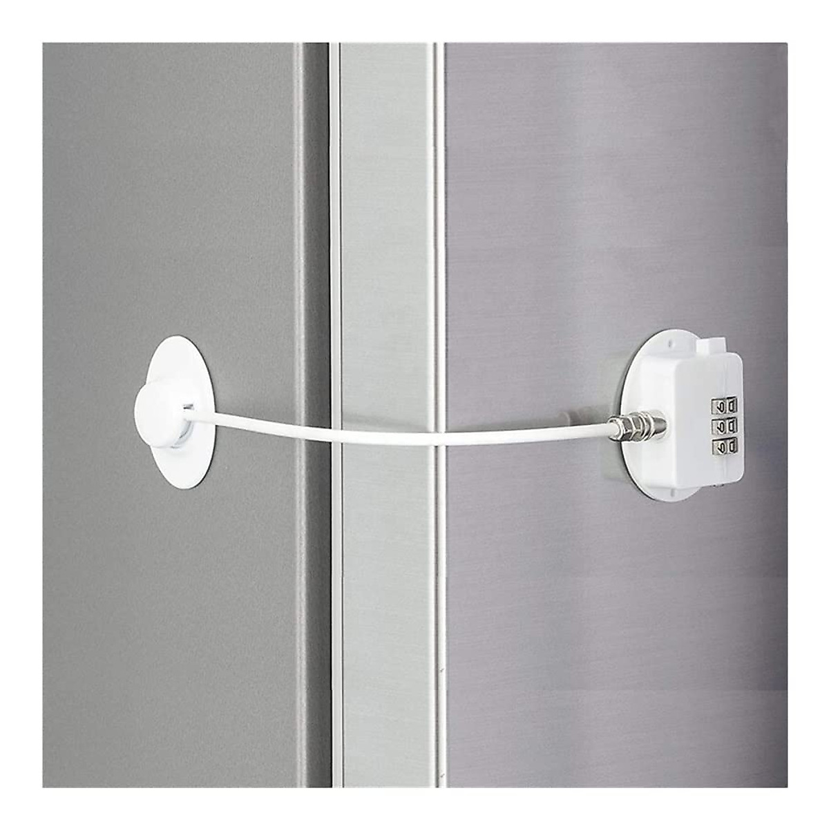 CREAP 3 Code Freezer Lock Security 3 Password Fridge Refrigerator Child Proof Winodw Drawer Door Toilet (Color : Black 1 pc)