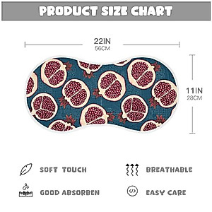 vvfelixl Baby Burp Cloths Pomegranarte Fruit Baby Newborn Cotton Burping Cloths Set Baby Washcloths 4 Pack Blue