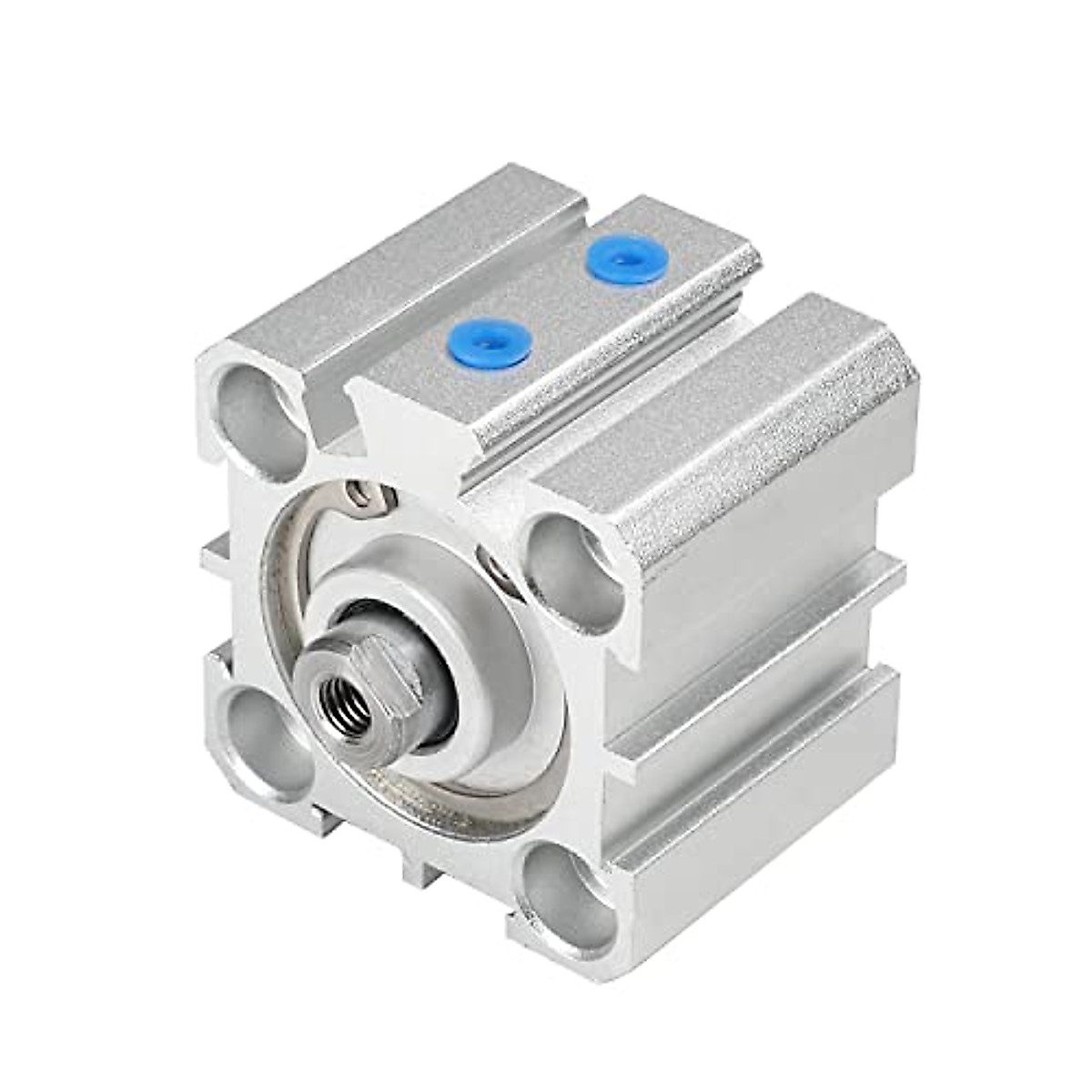 Othmro SDA25 x 10 Sealing Thin Air Cylinder Pneumatic Air Cylinders, 25mm/0.98inch Bore 10mm/0.39inch Stroke for M5 Aluminium Alloy Pneumatic Components for Pneumatic and Hydraulic Systems 1pcs