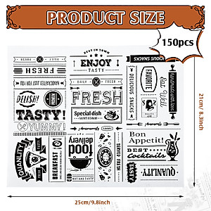 Newsprint Wax Paper Sheets Deli Wax Paper Grease Proof Deli Wrap paper Waterproof Food Wrapping Paper Sheets Food Trays Food Basket Liners for Home Kitchen Baking Hamburger Sandwich (150 Pieces)