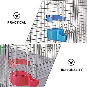 Balacoo 12 pcs Automatic Bird Bird cage Feeder Waterer Bird Water Dispenser Automatic Bird Feeder Waterer Food Feeder