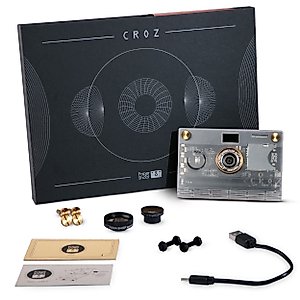 Paper Shoot Camera - 18MP Compact Digital Papershoot Camera Gift for Kid with Four Filters, 10 Sec Video & Timelapse - Includes: 32GB SD Card, 2 Effect Lens & Camera Case - Vanguard Set