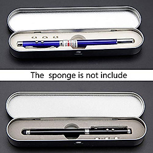 5 Pcs Metal Hinged Tin Stationery Box Small Pencil Case Rectangular Empty Hinged Tins Box Containers Storage Home Organizer for Pen Pencil,Makeup Brushes,Syringe and Ect