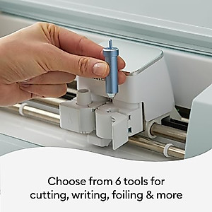Cricut Explore 3 & Digital Content Library Bundle - Includes 30 images in Design Space App - 2X Faster DIY Cutting Machine for all Crafts, Cuts 100+ Materials Blue