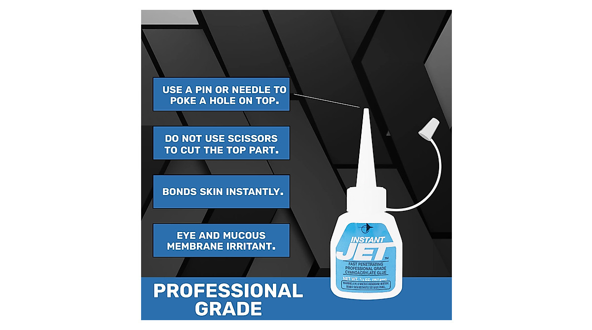 Instant Jet Glue - Fast & Long-Lasting CA Adhesive for Repairs