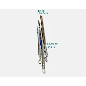 FORMA MARINE Boat Chairs Navy Blue Deck Folding Marine Aluminum Teak Furniture Set of 2 M100NB