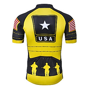 JPOJPO USA Cycling Jersey Men Road Bike Shirt Summer Biking Tops Short Sleeve Bicycle Clothes Cycle Wear Breathable