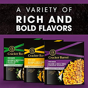 Cracker Barrel Oven Baked Cheddar Havarti Macaroni and Cheese Dinner (12.3 oz Pouch)