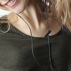 Earphone Mic Cord Clip:Headphone Mount Cable Clothing Clip Fixing Earphone/Microphone Cord for 1.5mm Diameter Round Wire,100 pcs