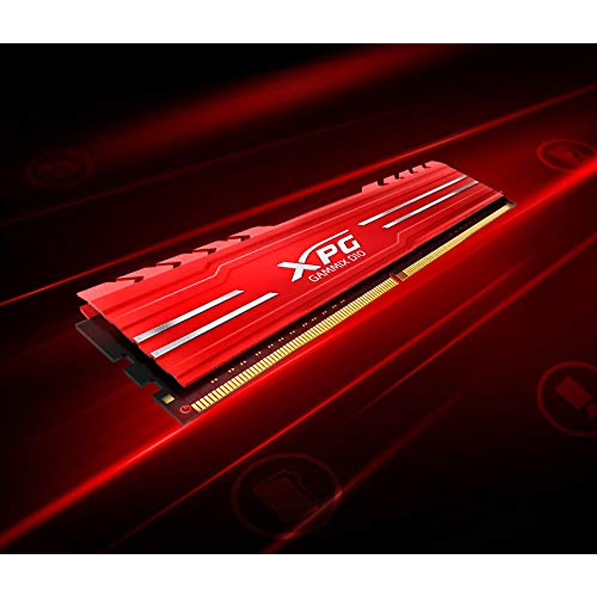 ADATA XPG GAMMIX D10 - DDR4 - Modul - 8 GB - DIMM 288-PIN - 3200 MHz / PC4-25600 - ungepuffert Black