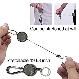 Black Keychain Set for Girls with Personal Alarm,Pom Pom and Lip Balm Lanyard Wirstlet