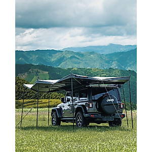 BAMACAR Naturnest Awning, 270 Awning Car Awning For Jeep Van Truck SUV Awning, Overland awning, Naturnest 270 Degree Awning, Car Canopy For OVS RV Awning, Vehicle Awning, Trailer Awning, Camper Awning