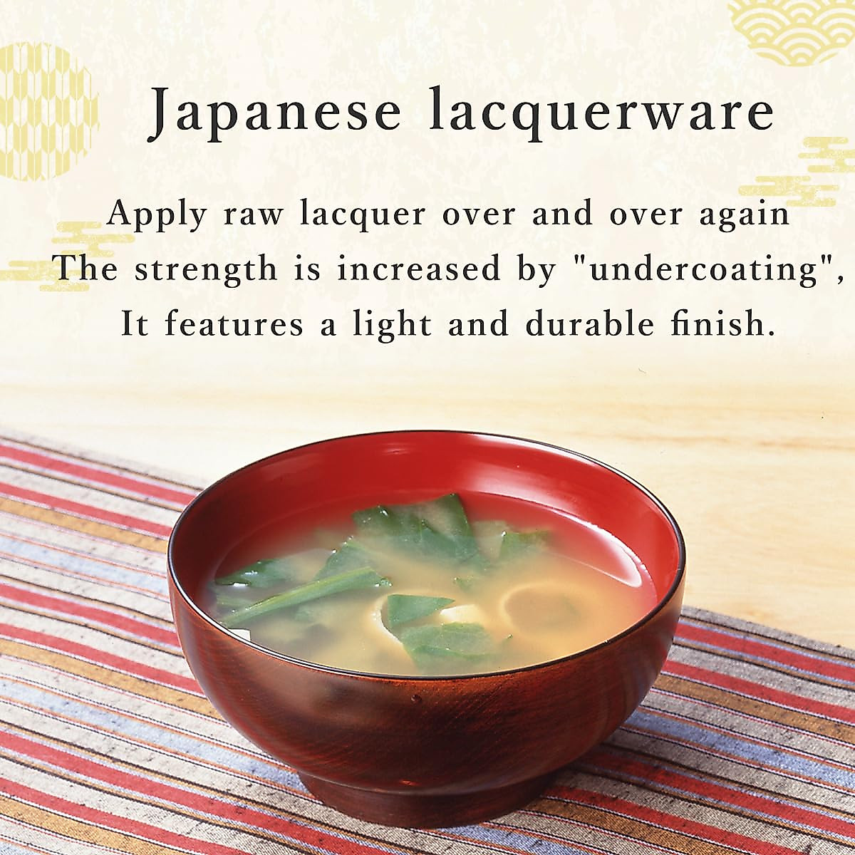 Japanese Wooden Soup Bowl Tochisiruwan Urushi