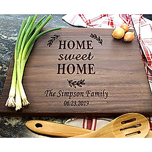 Housewarming Gifts, Personalized Cutting Board for New Home Owner, Couples, Friends, Parents, Unique Anniversary Presents for Mother's day, Thanksgiving
