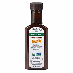 Watkins Organic Pure Vanilla Alcohol Free Flavoring, 2 Fl. Oz (Pack of 1)