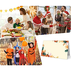 Thanksgiving Party Seating Cards,Name Place Cards for Table Setting,Food Labels for Party Buffet,Place Cards for Weddings,Reserved Seating Signs,Tent Cards,Party Supplies,Set of 25 Seat Cards-Z1