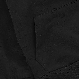 MODNTOGA Baby Sweatshirt 1-6 Years Old,Toddler Boy Girl Kids Autumn Winter Long Sleeve Solid Hooded Casual Tops Pullover (Black No Fleece, 90(2T))