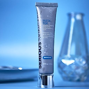 Serious Skincare INSTA-TOX Instant Wrinkle Smoothing Serum - Improves appearance of Fine Lines & Wrinkles -Temporarily Tightens Skin - Instant Line Filler - Two .75 oz. Tubes (2Pack)