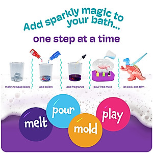 Dino Soap Making Kit For Kids, Dinosaur Science Toys Kits, Easter Gifts For Kids All Ages, DIY Activities Craft Kits - Art Crafts Gift Set For Boys And Girls, Kid Age 3 4 5 6 7 8 12 Year Old Boy