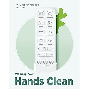 Silonn Electric Bidet Toilet Seat for Elongated Toilets, Heated Seat with Warm Air Dryer, Nightlight, Self-Cleaning Dual Nozzle, Posterior Washing and Feminine Cleaning, White