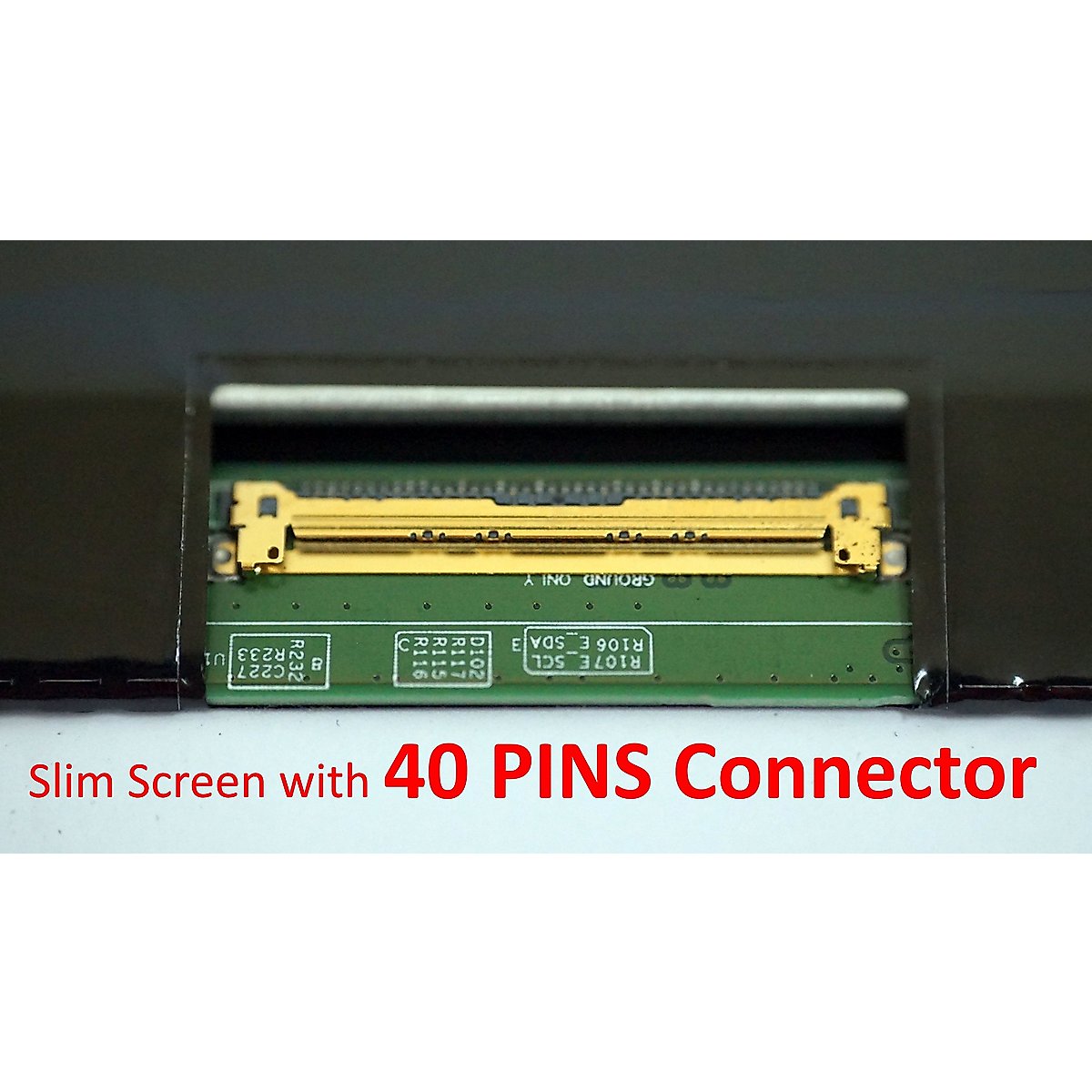 Fullcom New 11.6 inch Screen Compatible with N116BGE-EA2 REV.C4 40 pins Replacement Screen 5D10M57333 Flex 11 6-11IGM 81A7