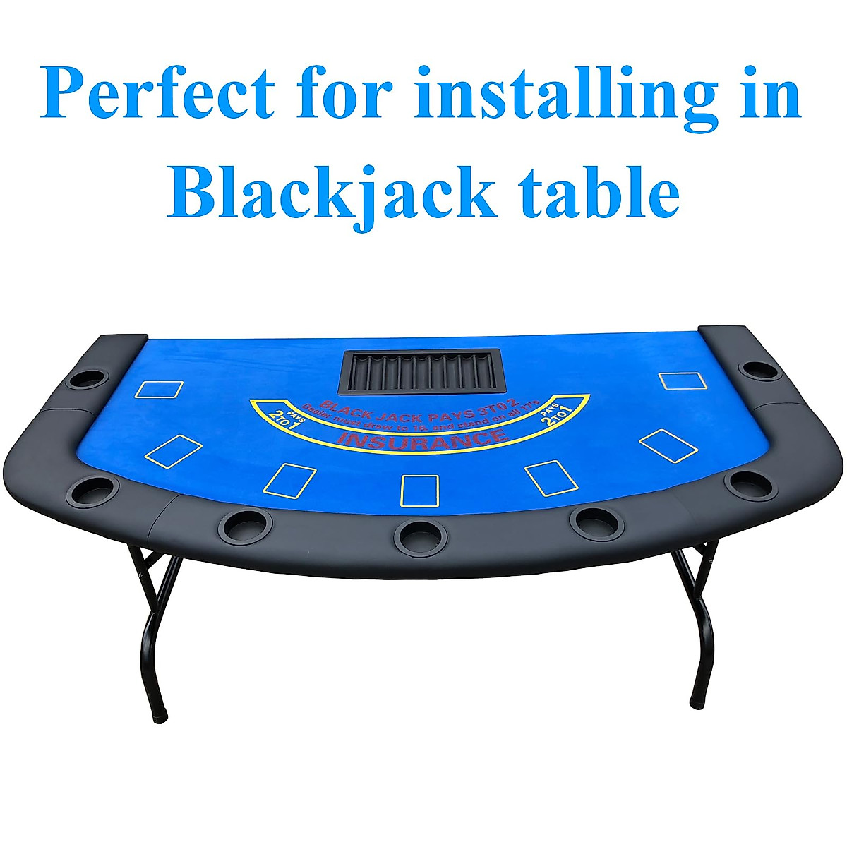 Poker Chip Tray Dealer Holder - Blackjack Casino Poker Table Dealer Chips Rack