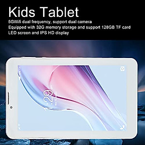 Tablet PC, 3G Internet Calling 5GWIFI Dual Band for Android10 System 100240V Kids Tablet for School (US Plug)