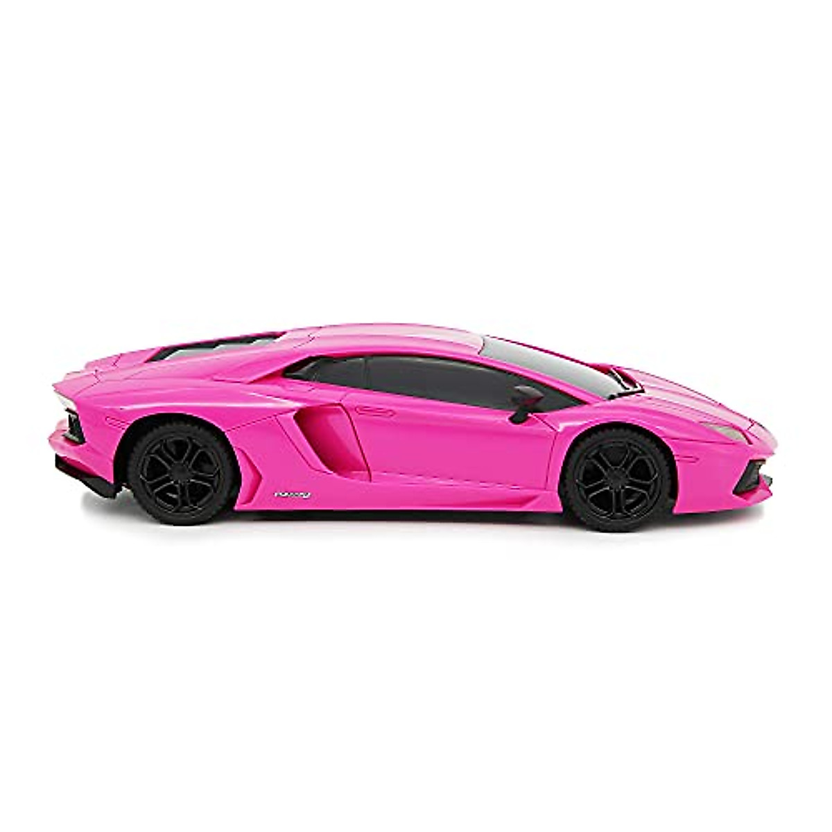 CMJ RC Cars Lamborghini LP700-4 Remote Control RC Car Officially Licensed 1:24 Scale Working Lights 2.4Ghz. Great Kids Play Toy Auto (Pink)