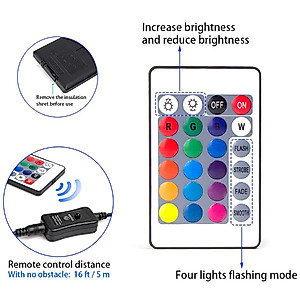 Spotlight for Yard, Color Changing Pond Lights IP68 Waterproof Underwater Landscape Lights Outdoor Spot Lights, Remote Control Multi-Color Dimmable Adjustable Garden Light with Spiked Stand, 4 in Set