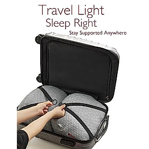 Momcozy Pregnancy Wedge Pillow for Sleeping, Portable Maternity Pillow for Side Sleeper, Support for Back, Belly, Hips for Pregnant Women, Adjustable Travel Pregnancy Pillow, Grey