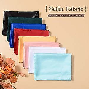 Charmeuse Satin Fabric by The Yard, 60" Wide Gold Bridal Satin Fabric, Soft Silky Satin Fabric Charmeuse Cloth Fabric for Bridal Dress, Apparel, Wedding Decorations, DIY Crafts, Sewing(1 Yard)