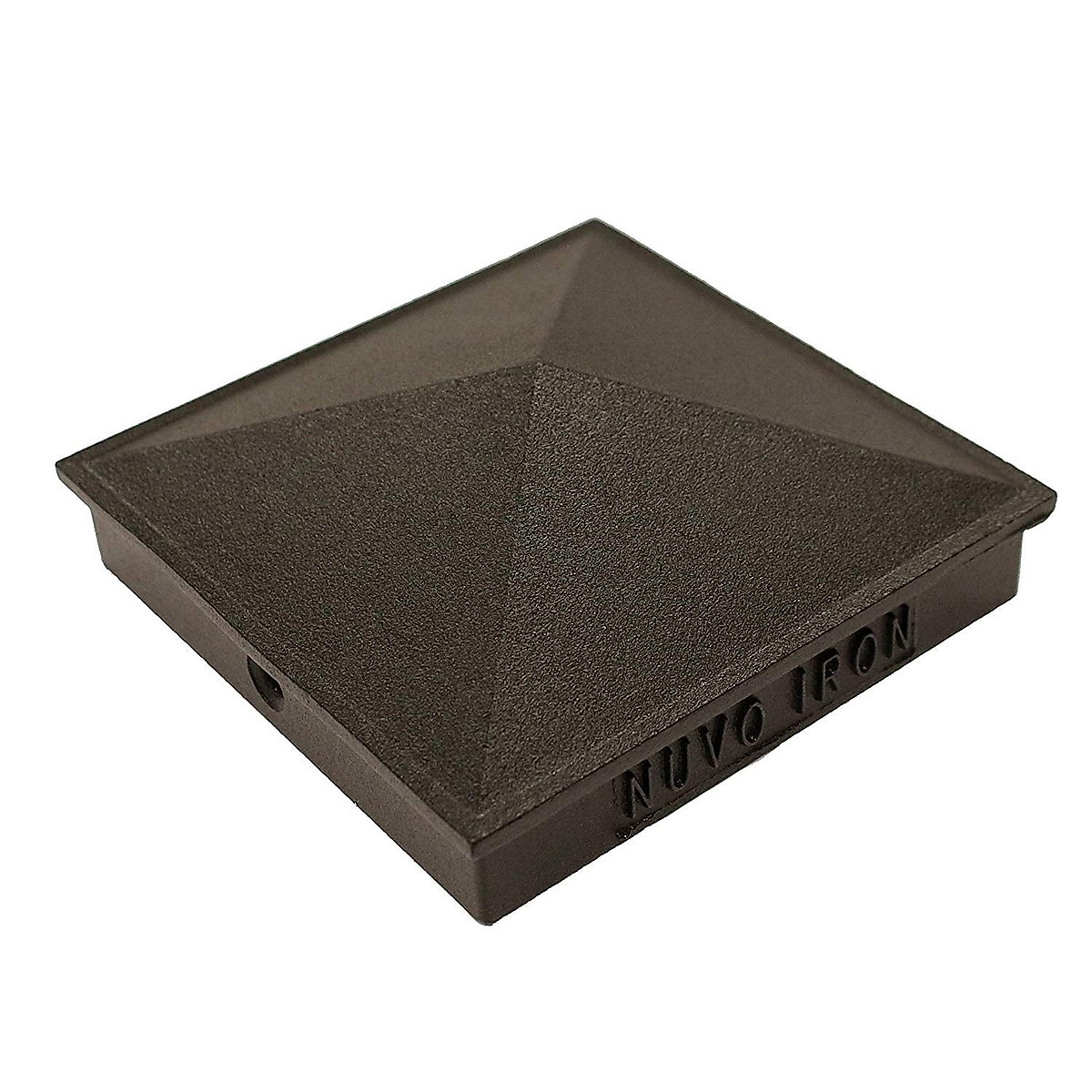 Nuvo Iron PCP02 3 1/2" Pyramid Post Cap, 3-1/2 x 3-1/2 inch, Black