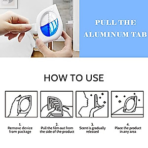 Air Freshener for Home, 4 Pack, Fresh Scent, Odor Eliminator for Small Area Closets Bathroom Pets Strong Odor, Up to 120 Days