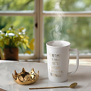 inspirational Gifts for Women, Sometimes You Forget Your Awesome Gifts, Birthday Gifts for Women, Spiritual Gifts, Birthday Gifts for Best Friend, Coworker, Grandma, Aunt, Sister, Daughter - 19 Oz Mug