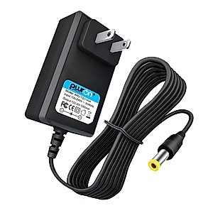 PwrON 6.6 FT Long 12V AC Adapter for Sony TMR-RF985R MDR-RF985R TMRRF985R MDRRF985R Wireless Headphone RF Stereo Transmitter Power Supply Cord