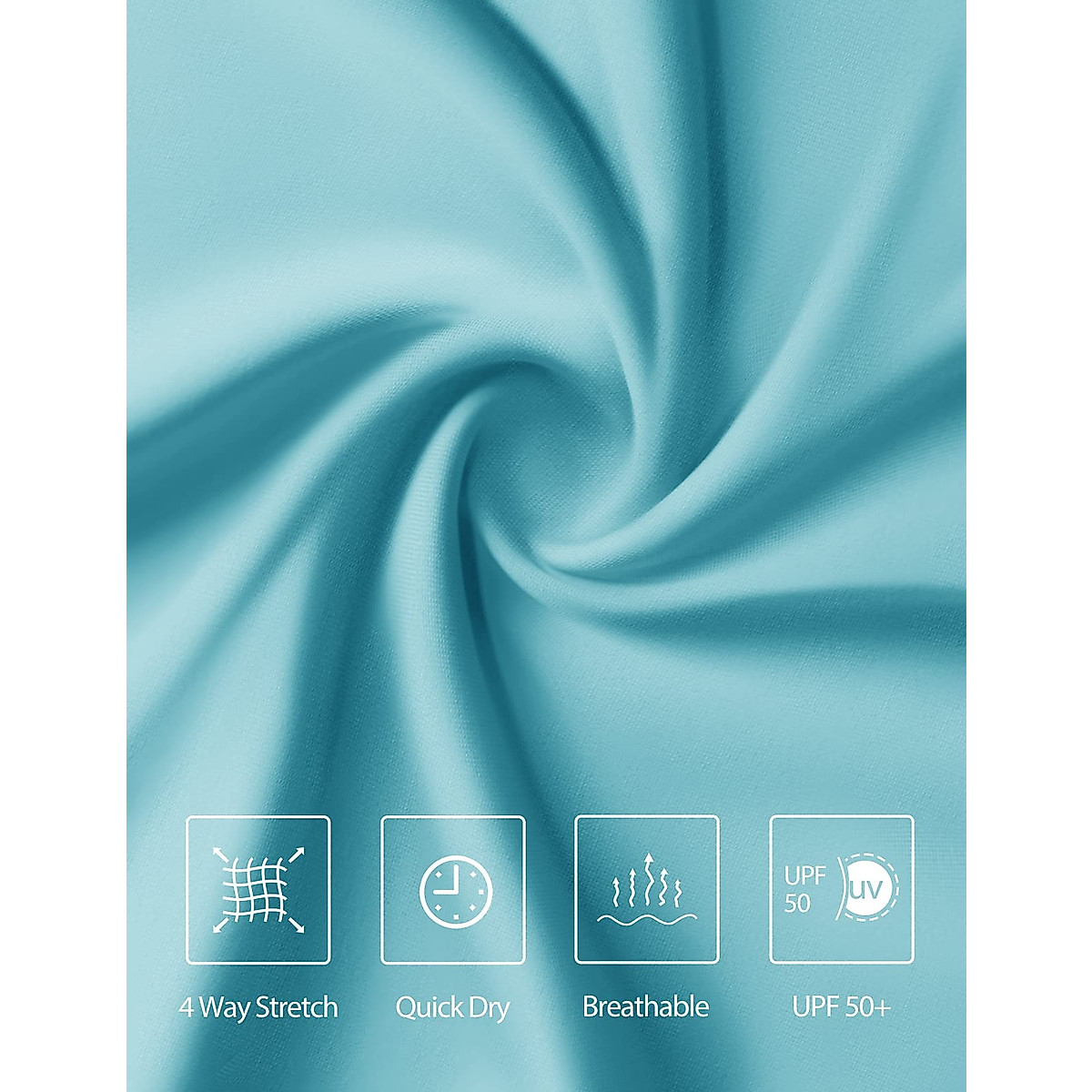 Inno Women's Plus Size Rash Guard Swim Shirt Short Sleeves UPF 50+ Swimwear Workout Tops 0X-6X Lake Blue