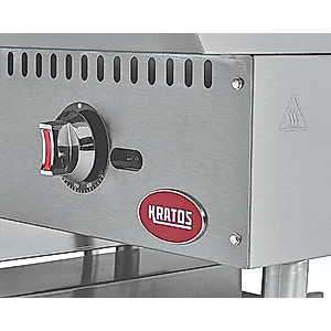 Kratos 29Y-008 36" Commercial Restaurant Gas Countertop Griddle, Thermostatic Controls, 3 Burners, 90,000 BTU Output