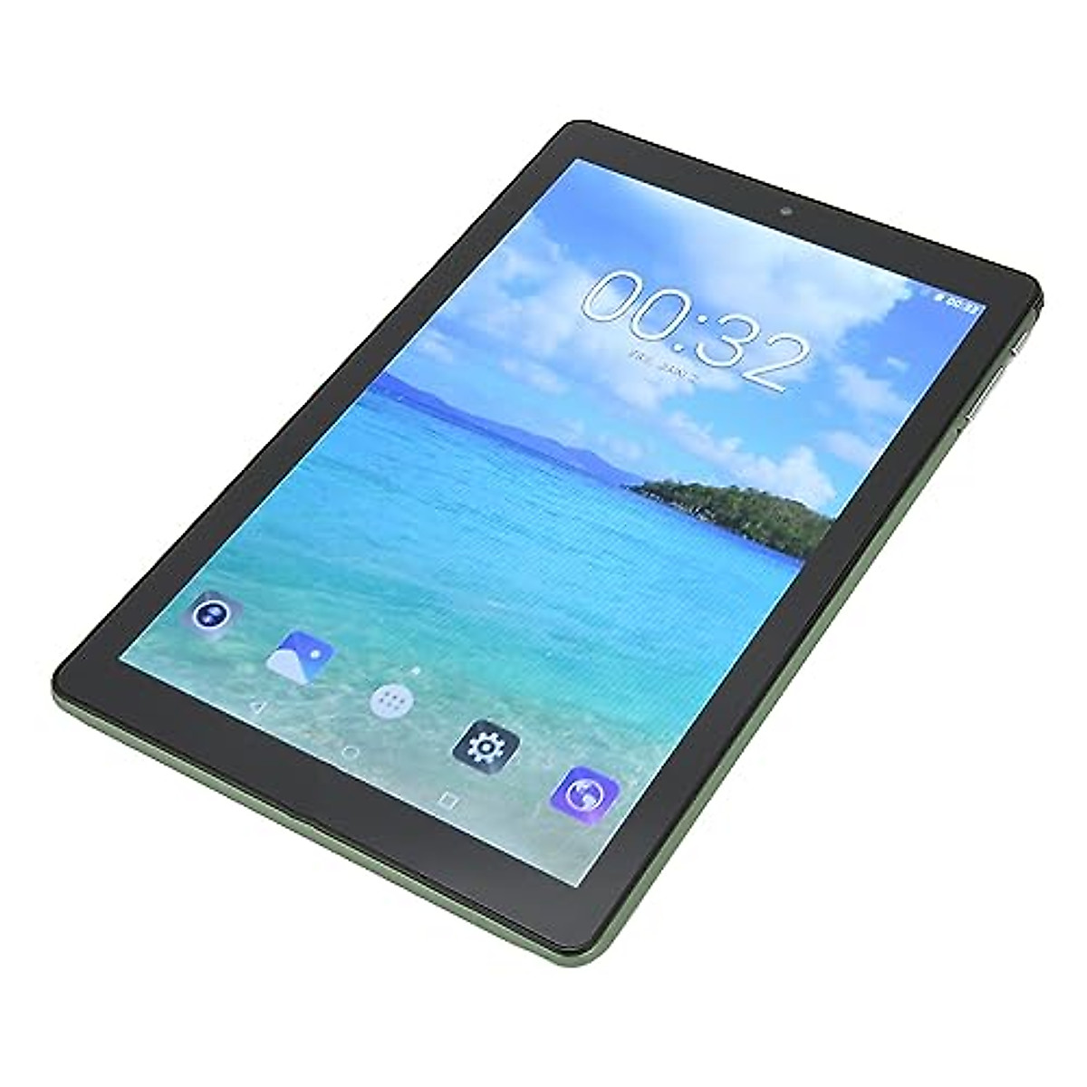 jerss HD Tablet, 5GWIFI 10.1 Inch Tablet PC Octa Core Processor 6GB RAM 128GB ROM Multifunction for Learning for Work (Green)